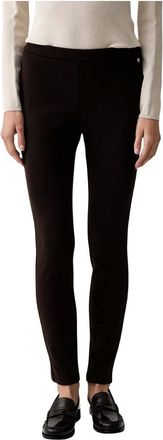 A|X Armani Exchange Legging c&ocirc;tel&eacute; &eacute;pais - Femme - Pantalons - Brun - Taille: 40 FR
