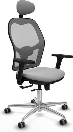 Piqueras y Crespo Ergonomischer Stuhl mit verstellbarer Armst&uuml;tze, 3D-Arme, h&ouml;henverstellbare Lendenwirbelst&uuml;tze und festes Kopfteil, ausgestattet mit Syncro/Traslack. 