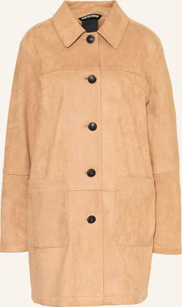 Fuchs Schmitt Fuchs Schmitt Mantel In Lederoptik braun
