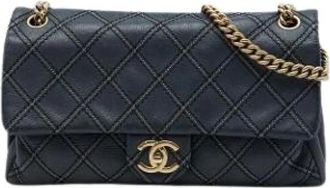 Chanel Pre-owned Sac bandouli&egrave;re matelass&eacute; vintage - Femme - Pre-owned - Bleu - Taille: ONE Size
