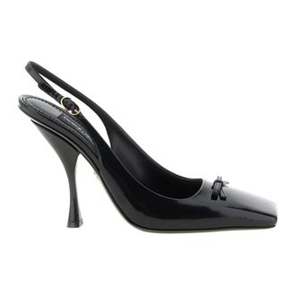 Dolce & Gabbana Calfskin Slingback - - Shoes - Damen - Schwarzk - 38 EU