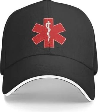 Generic Coton Chaud dHiver, personnalisé Star of Life Casquette de Baseball Sports Hommes Femmes Réglable EMT Papa Chapeau Été