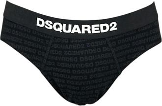 Dsquared2 Homme, Sous-v&ecirc;tements, Noir, Taille: L Logo Briefs