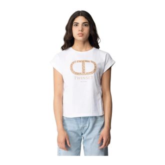 Twinset Femme, Tops, Blanc, Taille: 36 FR T-shirts et Polos Blancs