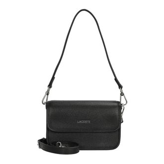 Lacoste Elegante Schultertasche Schwarz LG Kollektion - - Bags - Damen - Schwarzk - ONE SIZE