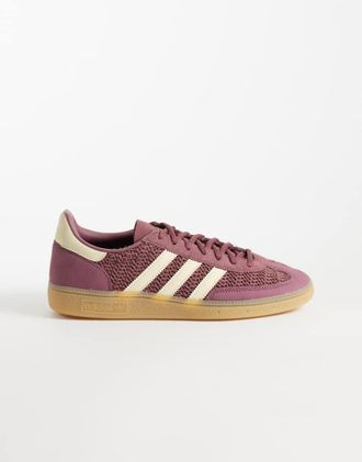 adidas Originals Handball Spezial - Geh&auml;kelte Sneaker in Lila-Braun