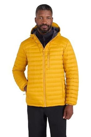 Mountain Warehouse Doudoune Henry II Homme - Manteau r&eacute;sistant &agrave; leau, Chaud, Confortable, Blouson dhiver isol&eacute;, Bomber - pour Temps Froid, lext&eacute;rieur et Les Voyages Jau