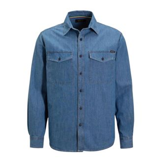 Replay Homme, Chemises, Bleu, Taille: 2XL Chemise &agrave; Manches Longues