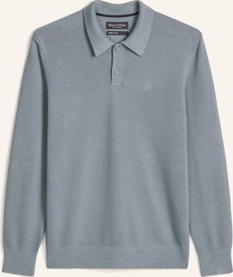 Marc O'Polo Marc Opolo Strick-Poloshirt grau