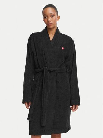HUGO BOSS Bademantel 50570409 Schwarz Relaxed Fit