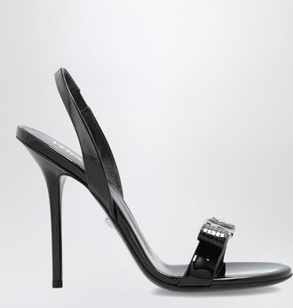 Versace Black sandals with Medusa bow