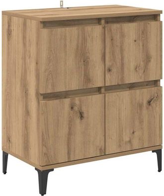vidaXL Buffet Chêne artisanal 60 x 35 x 70 cm Bois dingénierie et fer vidaXL