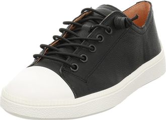 Think Damen TURNA chromfrei gegerbte nachhaltige Halbschuhe, SCHWARZ/Kombi 0000