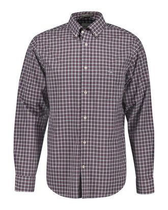 GANT Herren REG POPLIN SMALL Check Shirt Hemd, PLUMPED RED, XXL