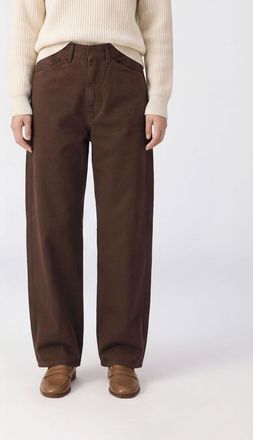 Christophe Lemaire Baggy-Jeans aus Baumwolldenim mit mittlerer Leibh&ouml;he