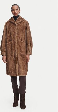 Rinascimento Rinascimento Pelzmantel CFC0127148003 Beige Oversize
