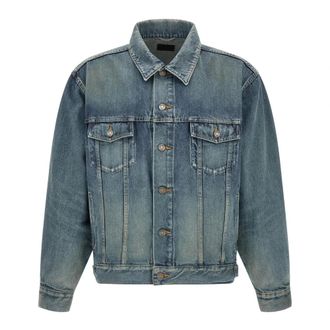 Saint Laurent Trucker Jacket - - Jackets - Herren - Blau - L