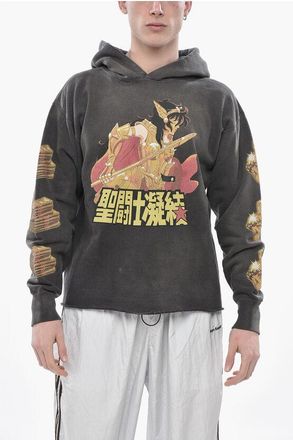 SAINT M&times;&times;&times;&times;&times;&times; Cotton Hoodie with Print size Xl