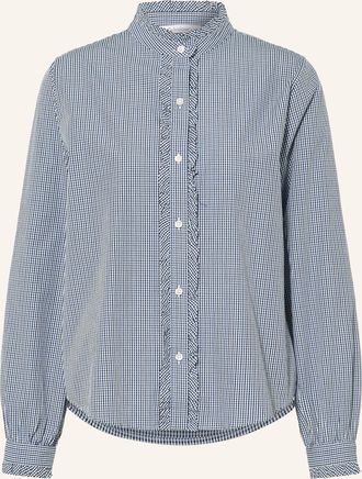 Soluzione - Camiceria Ticino Bluse Mit R&uuml;schen blau