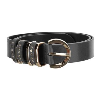 Pinko Pinko, unisex, Accessoires, Noir, Taille: M Ceinture en cuir avec clous