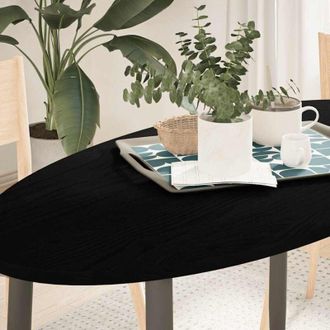 vidaXL Dessus de table 120x60x2 cm bois de ch&ecirc;ne massif ovale Vidaxl