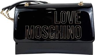 Love Moschino Femme, Sacs, Noir, Taille: ONE Size Pu Lucido Sottospalla