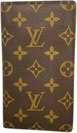 Louis Vuitton unisex, Pre-owned, Brun, Taille: ONE Size Portefeuille en tissu vintage Pre-owned