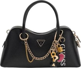 Guess Femme, Sacs, Noir, Taille: ONE Size Sac &agrave; main Davina Charms