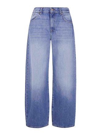 7 For All Mankind Jean &Eacute;vas&eacute; - Bleu