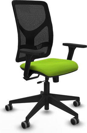 Piqueras y Crespo Computerstuhl mit 3D-Armlehnen, h&ouml;henverstellbare Lendenwirbelst&uuml;tze, ausgestattet mit Syncro/Traslack und Schneideschaum, mit Rollen 65 mm, Parkett, 