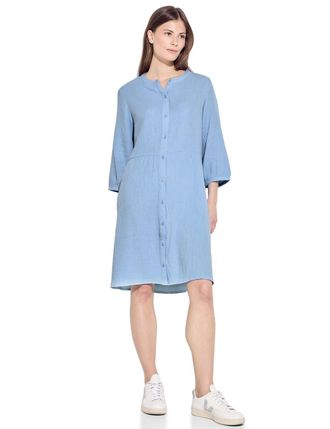 Cecil Damen B143964 Musselin Kleid, Soft Light Blue, XXL