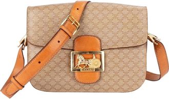 Celine Crossbody Bags - Celine Maccadam Monogram Triomphe Crossbody Bag - Gr. unisize - in Braun - f&uuml;r Damen