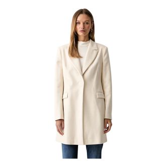 Fracomina Femme, Manteaux, Beige, Taille: 40 FR Manteau droit