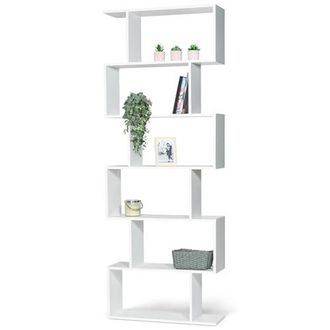 IDMarket Etag&egrave;re biblioth&egrave;que Sofia Forme S Bois Blanc 189 cm