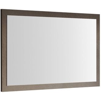 Dmora Isontino Spiegel, rechteckig, zum Aufh&auml;ngen, Made in Italy, Struktur aus Glas, 110x68h cm, Braun-Bronze
