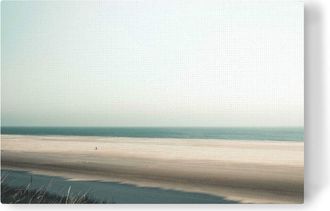 artboxONE Leinwand 60x40 cm Natur Strandspaziergang auf Spiekeroog von Nils Leithold