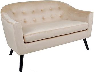 Gardenia 2-Sitzer-Sofa, skandinavisches Wohnzimmer, Taupe, 130 x 80 x 73 cm