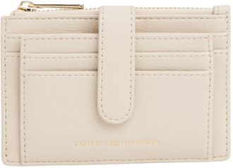 Tommy Hilfiger Damen Th Flag Cc Holder Aw0aw18027 Kartenhalter, Beige (Classic Beige)