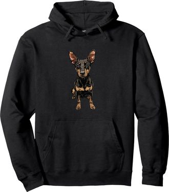 Whyitsme Design Manchester Terrier Hund Illustration Pullover Hoodie