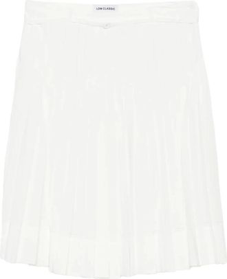 Low Classic LOW Classic, Femme, Jupes, Blanc, Taille: 40 FR Jupe Pliss&eacute;e