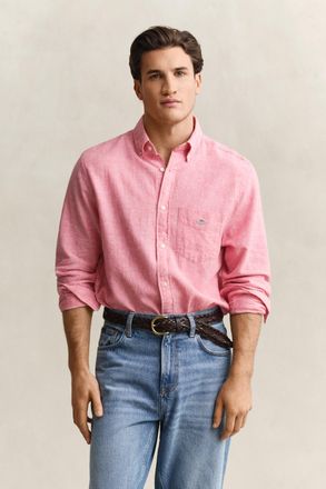 GANT Herren Hemd aus Leinenmix (XXXL) ROSE Rosa