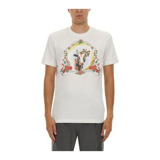 Moschino Grafik-T-Shirt - - Tops - Herren - Wei&szlig; - M