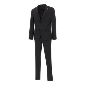 Manuel Ritz Homme, Costumes, Noir, Taille: M Costume crois&eacute;