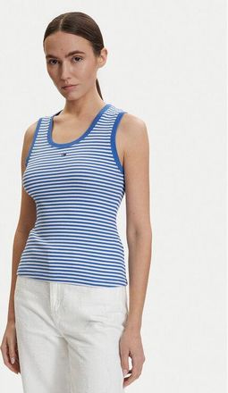Tommy Jeans Top DW0DW20673 Blau Slim Fit