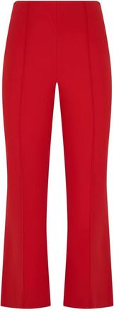 Vince Femme, Pantalons, Rouge, Taille: 38 FR Pantalon &Eacute;vas&eacute; Court &agrave; Pincettes Taille Moyenne