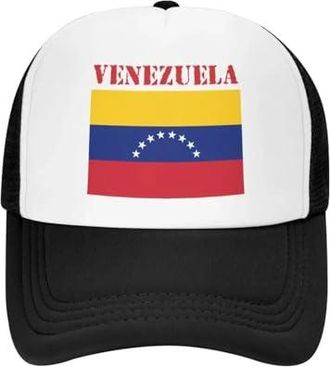 Generic Casquette de Baseball personnalis&eacute;e Drapeau du Venezuela Protection Solaire Unisexe Ajustable Style Trucker Automne Casquette Papa Cadeaux pour Les Sp