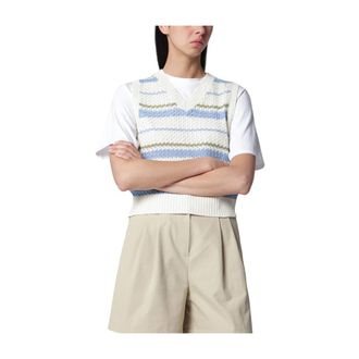 Dunst Chunky Gestreifte Strickweste - - Knitwear - Damen - Mehrfarbig - S