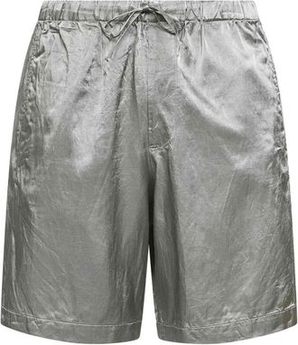 Dries Van Noten Homme, Shorts, Vert, Taille: S Short en Viscose et Coton