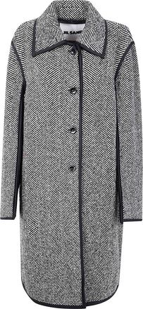 Jil Sander Langer Mantel - Grau