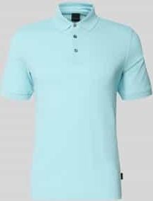 Bugatti Slim Fit Poloshirt mit Strukturmuster